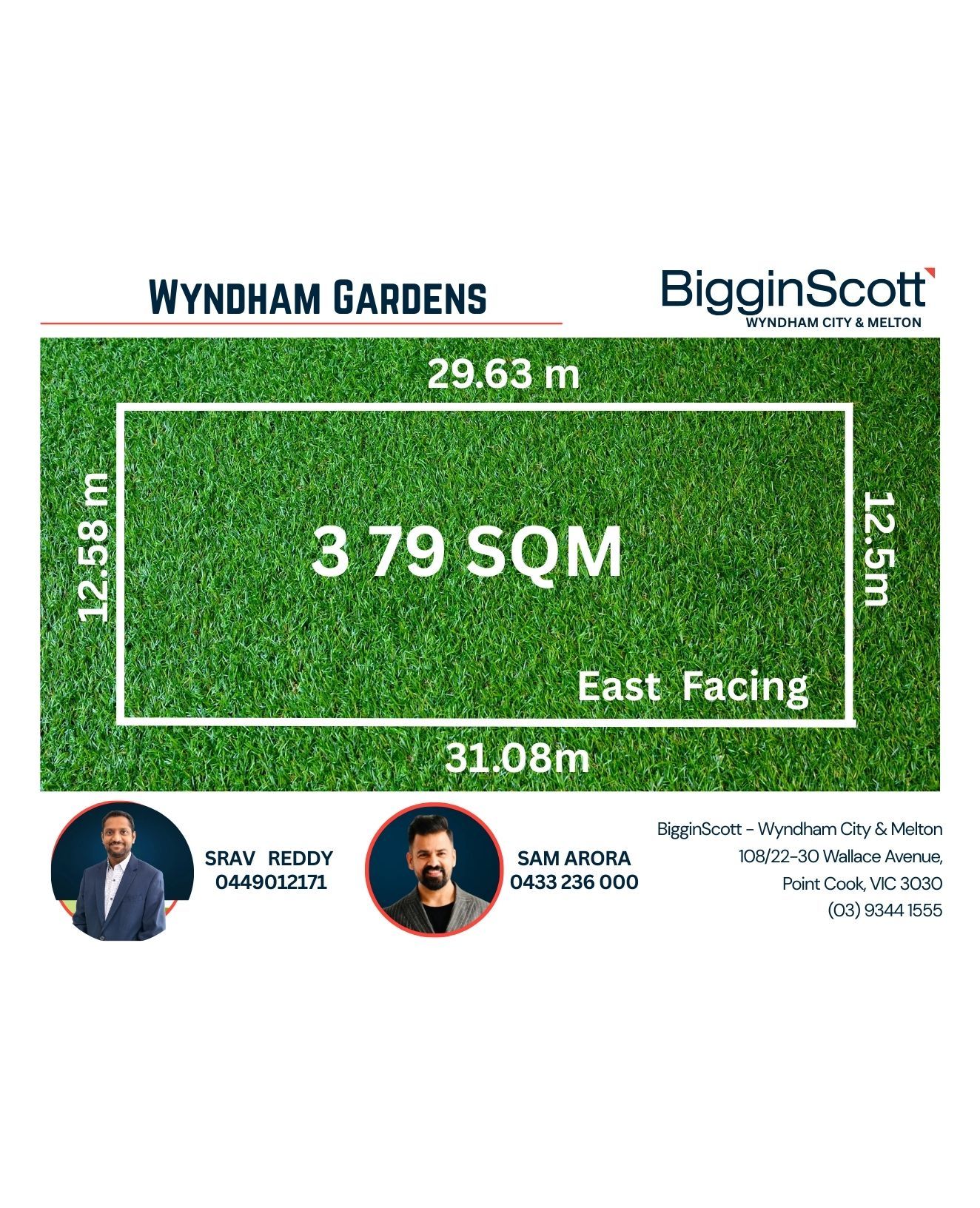 East Facing 392 SQM lot in prime Wyndham location - BigginScott