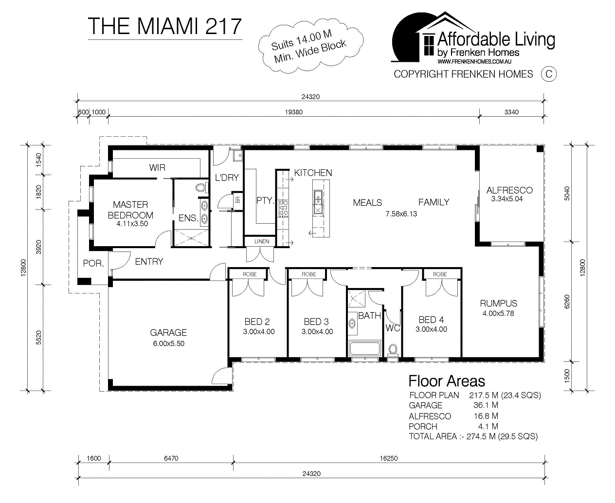 Affordable Living by Frenken Homes - MIAMI 29.5SQ - Please contact ...