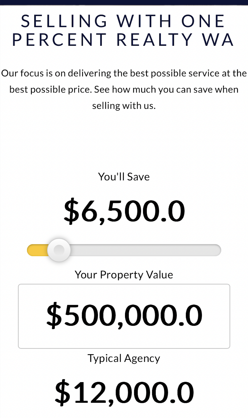 One Percent Realty WA - The Importance of Transparency (Part 3)