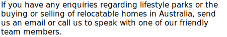 Contact Us | Relocatable Living